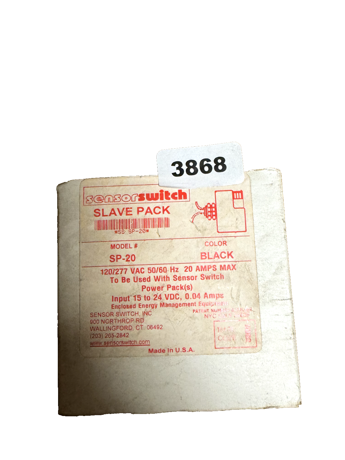 Sensor Switch SP20 Slave Pack, 277V, 60Hz, 20A – RoboMachIndustrial
