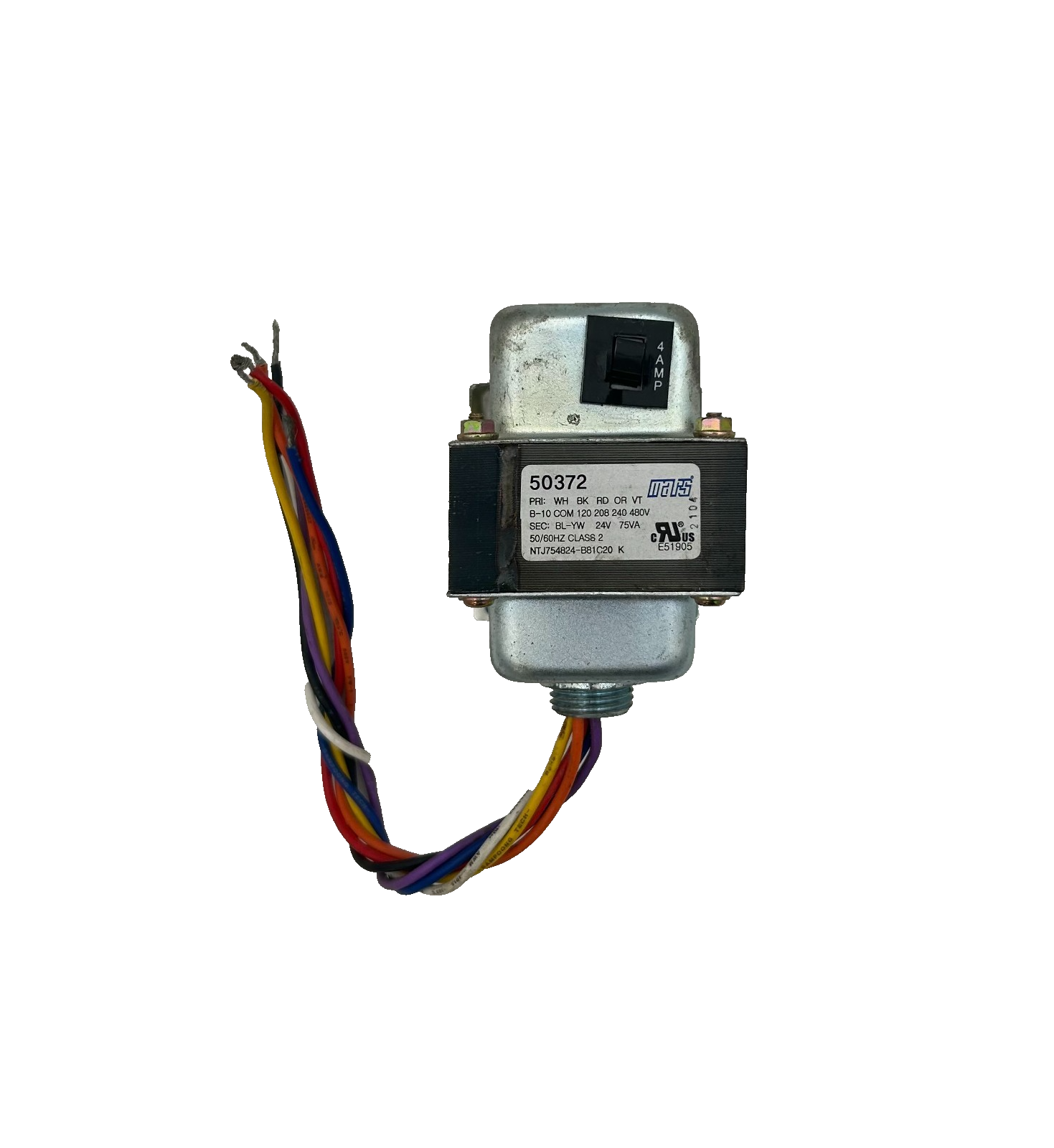 Mars 50372 Control Transformer 75VA 120/208/240/480V to 24V ...
