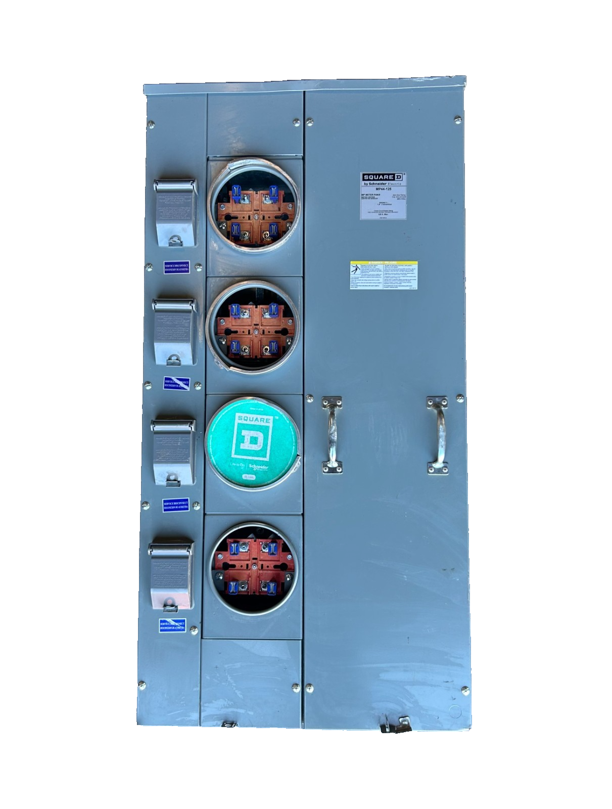 Square D MP44-125 MP Meter Pak Meter Center 125A 1-Phase 3-Wires 120/2 ...