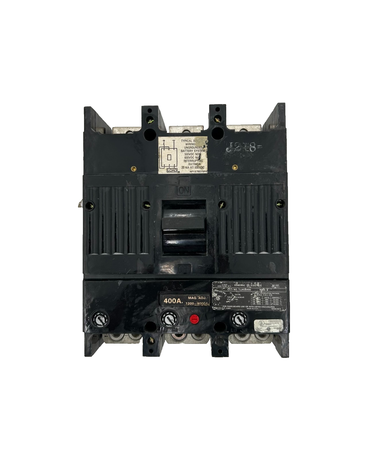 GE TJJ436400 Circuit Breaker 400A 3-Pole 600VAC – RoboMachIndustrial