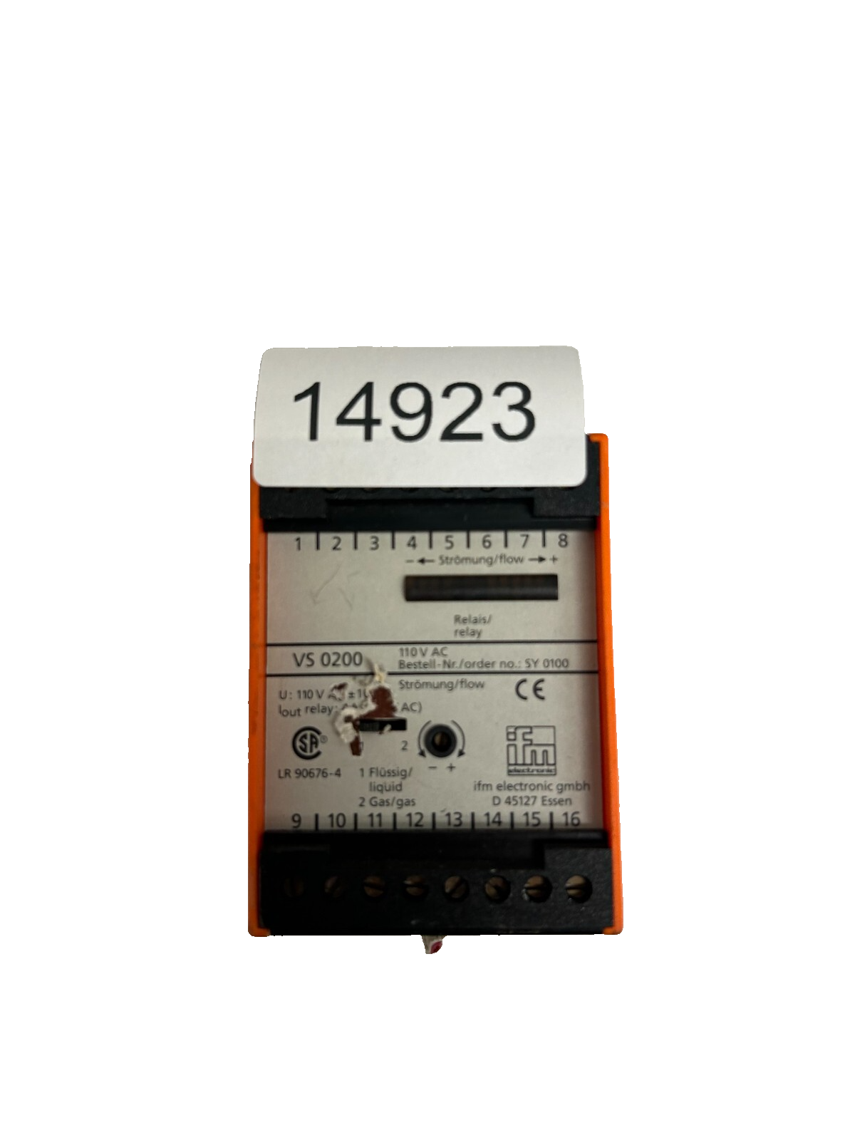 IFM Electric VS 0200 Flow Switch Controller – RoboMachIndustrial