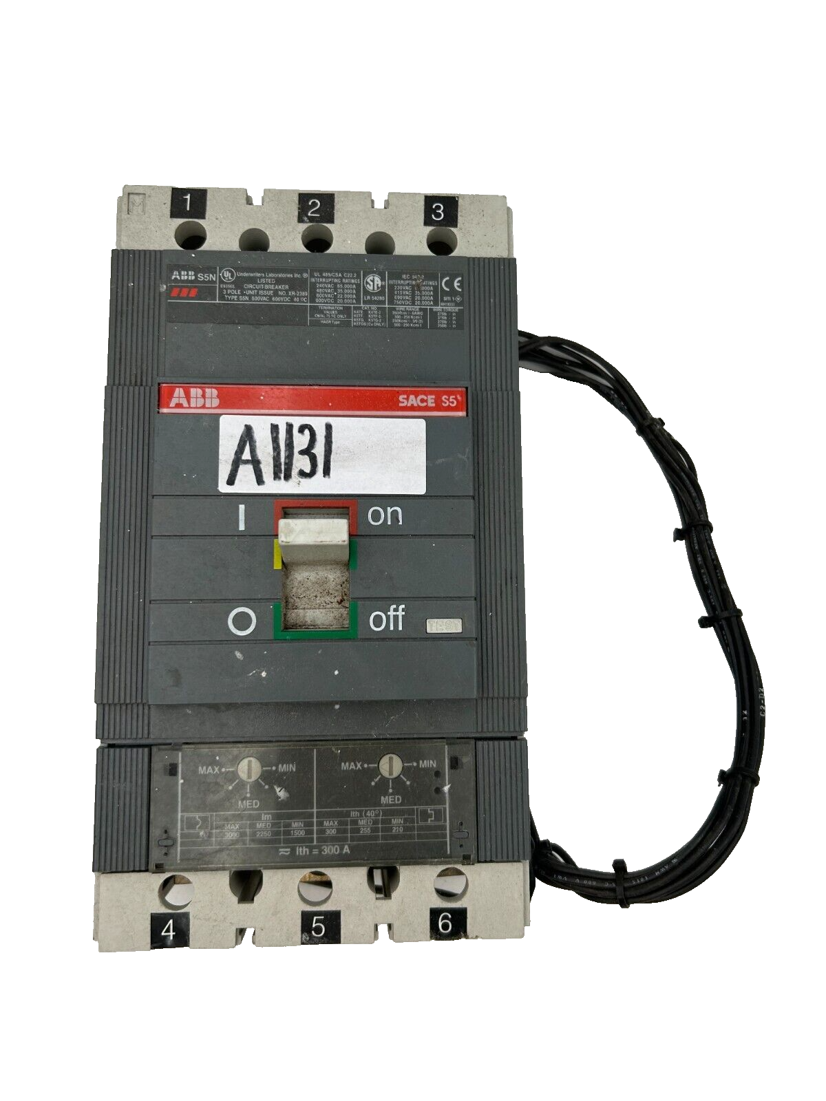 ABB E93565 Circuit Breaker SACE S5 3 Pole 600 V – RoboMachIndustrial