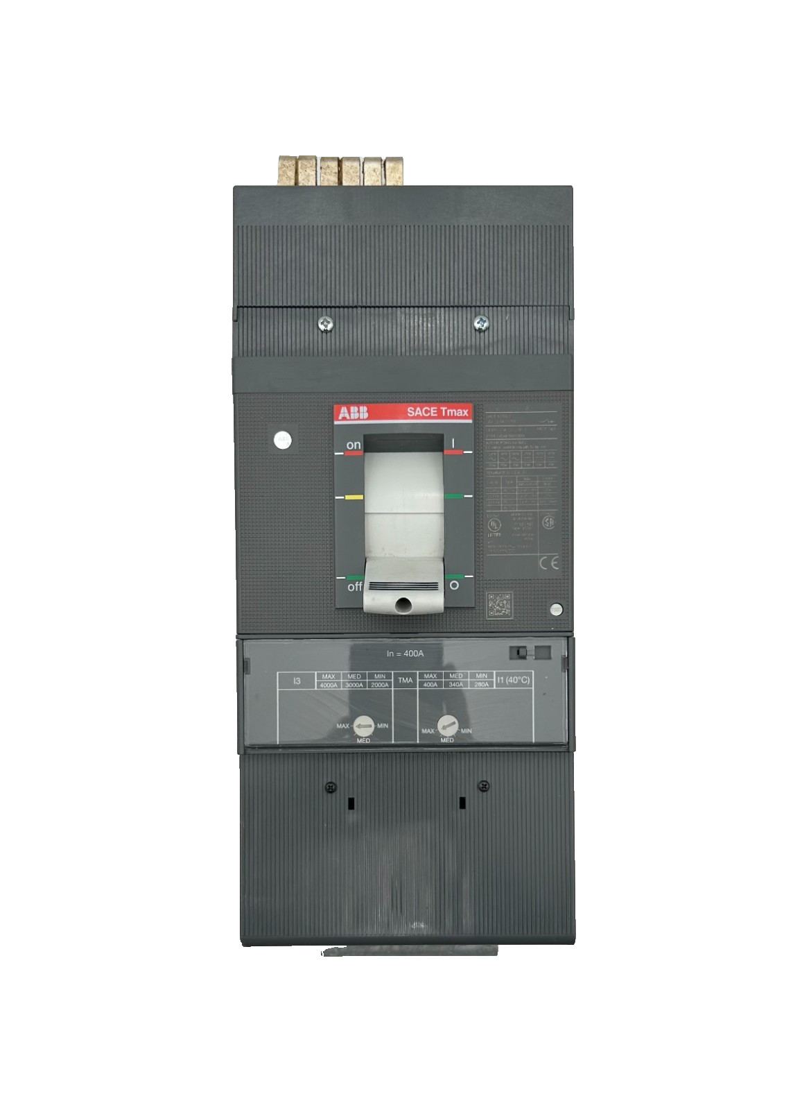ABB SACE Tmax XT5H 400 Circuit Breaker 400A 3-Pole 600V ...