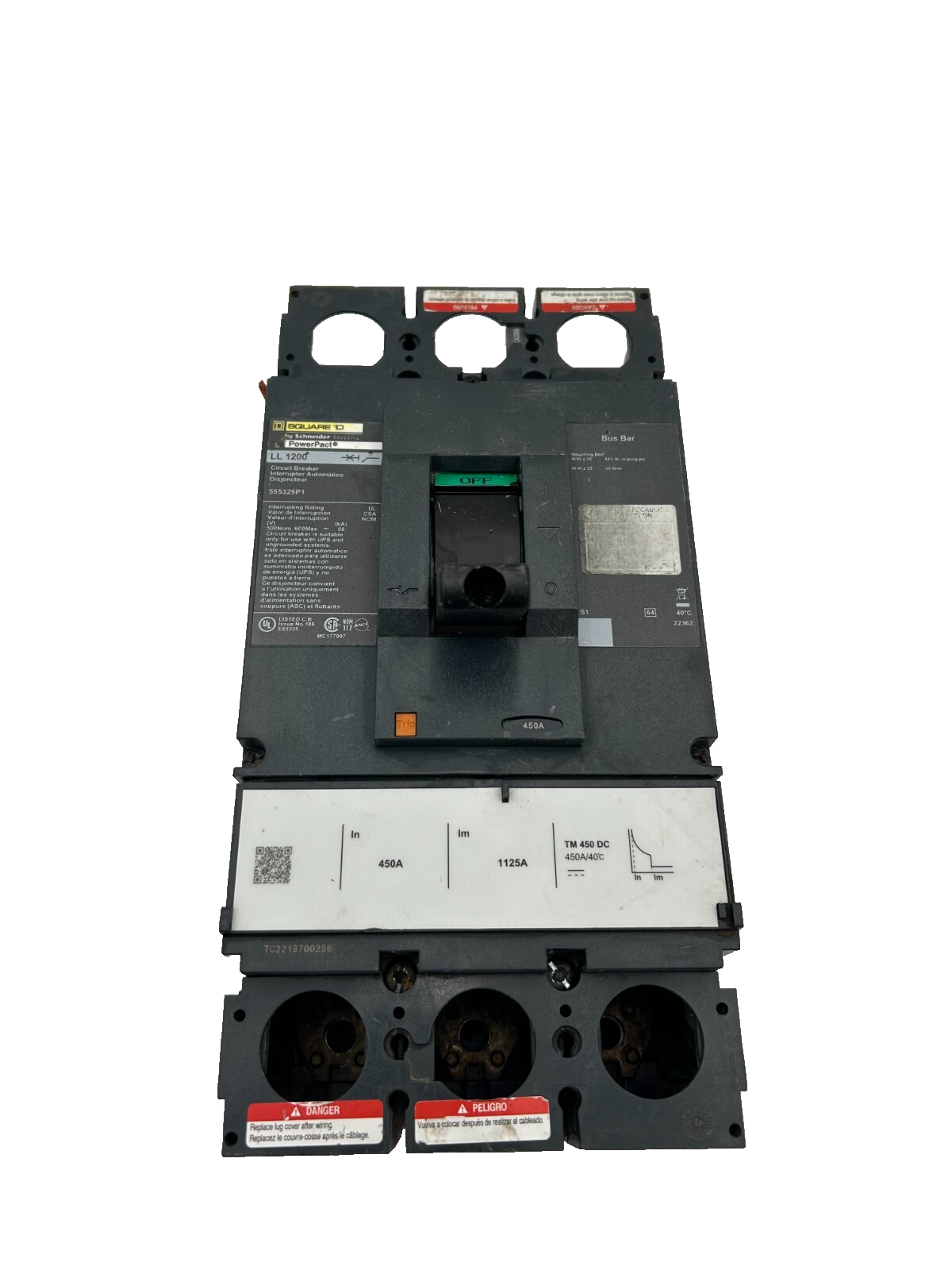 Schneider Square D PowerPact Circuit Breaker LL 1200 – RoboMachIndustrial