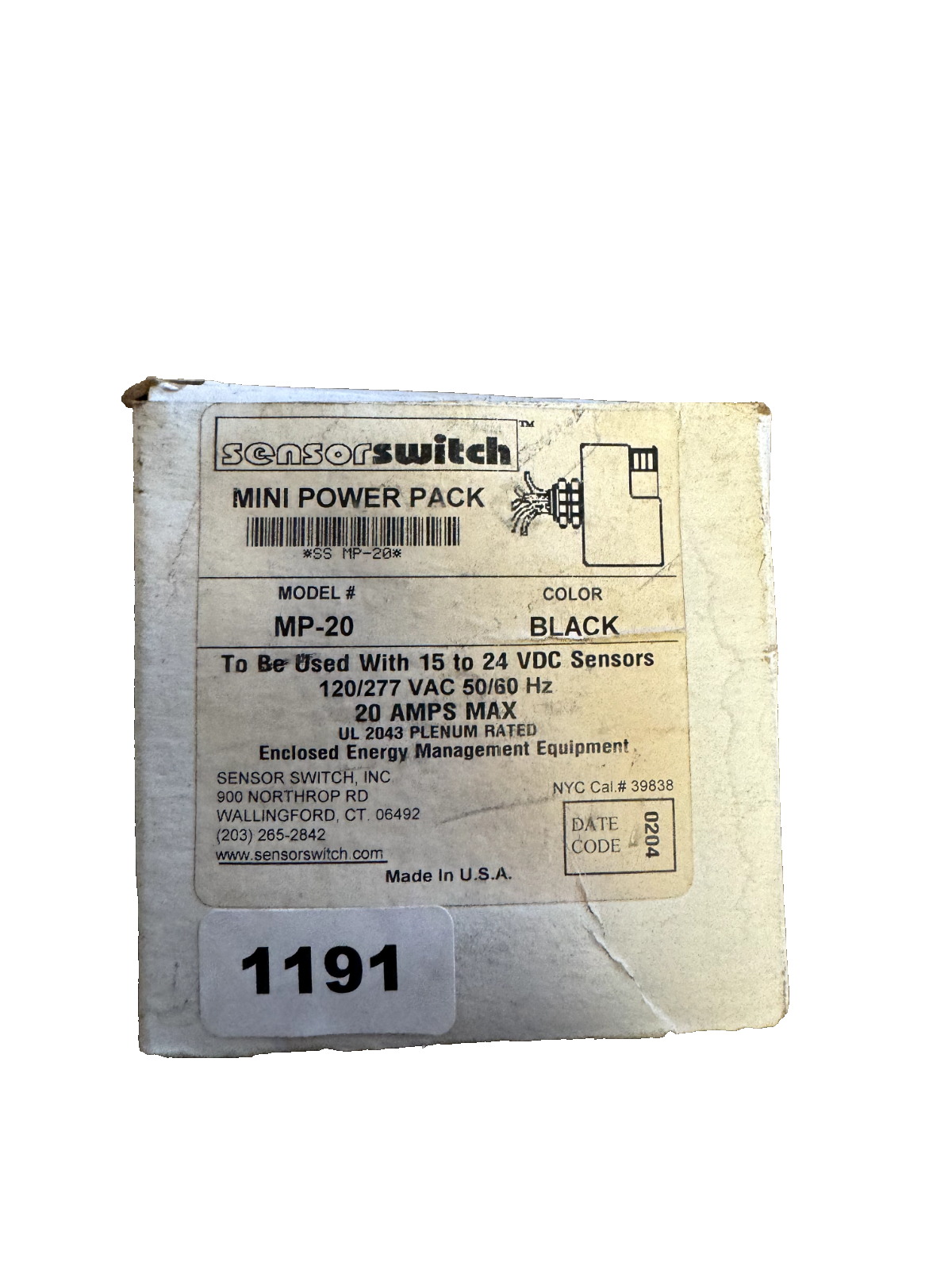 Sensor Switch MP20 Acuity Controls, 20 Amps – RoboMachIndustrial