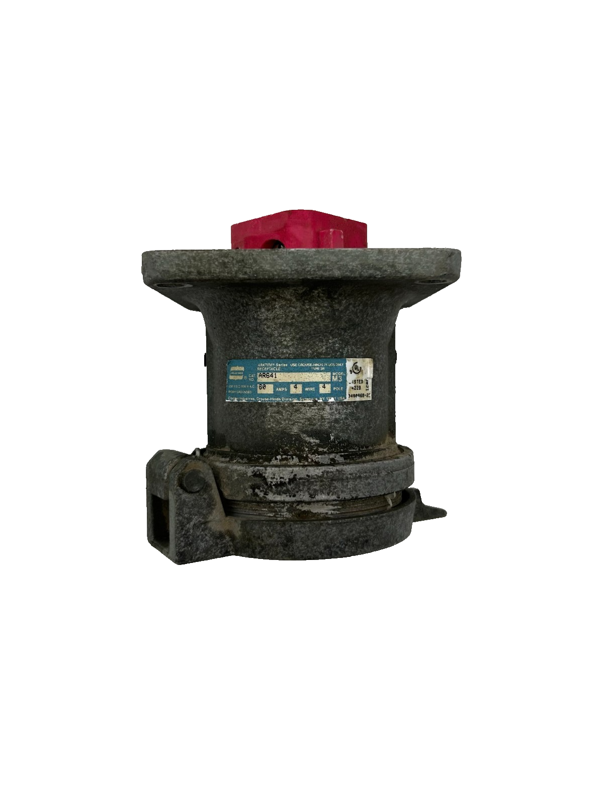 Crouse-Hinds AR641 Arktite Receptacle 60A 4-Wire 4-Pole ...