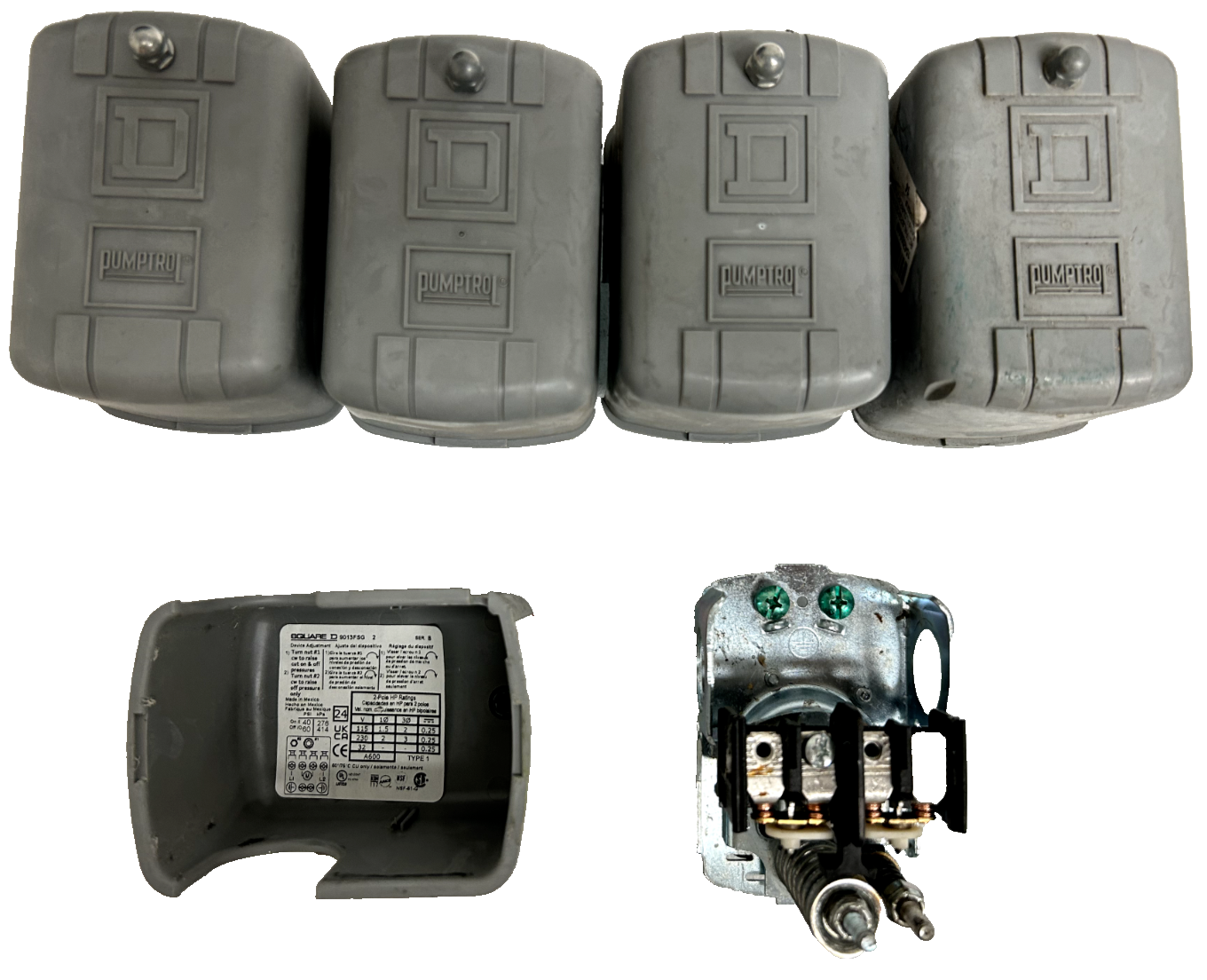 Square D 9013FSG PumpTrol Pressure Switch 600A Series B Type 1 Pack of ...