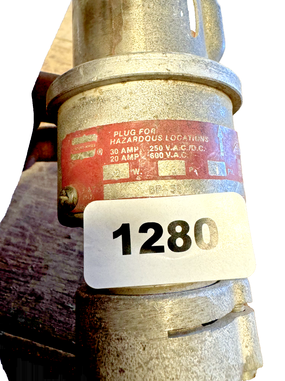 CrouseHinds BP59 Plug Hazardous Location 30Amp 250 VAC 600VAC ...