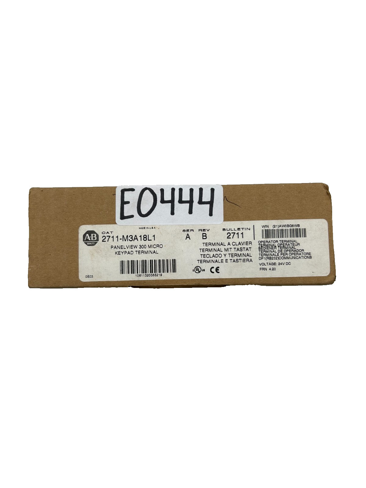 Allen-Bradley 2711-M3A18L1 Membrane Keypad PanelView Micro 300 ...