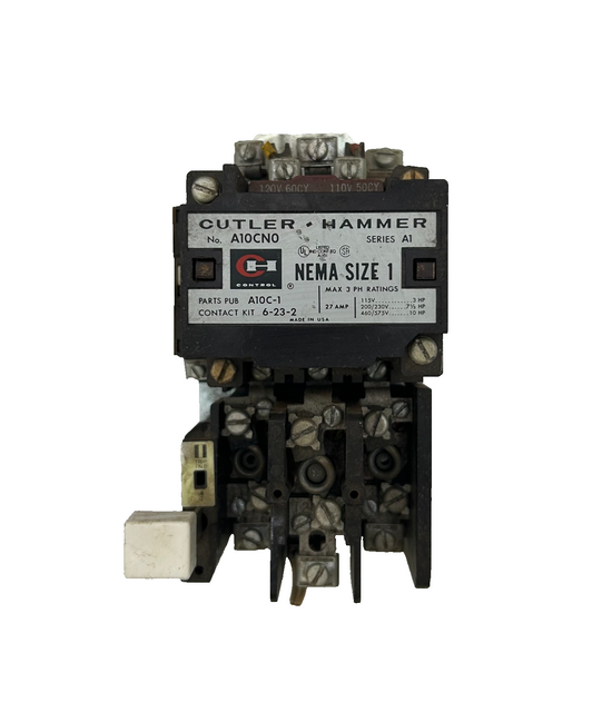 Cutler-Hammer A10CNO Series A1 Motor Starter 27A Nema Size 1 3Ph 115V ...