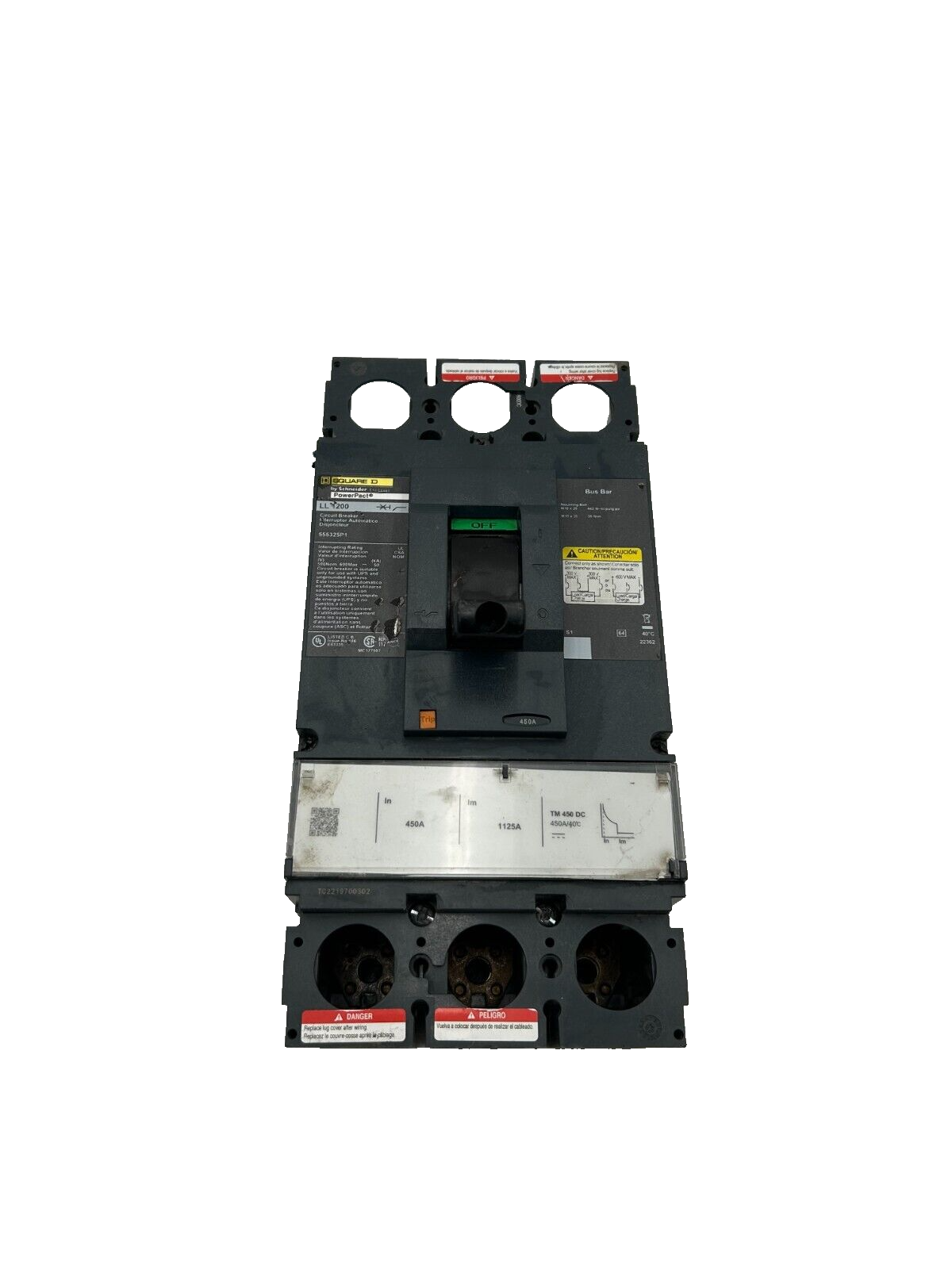 Schneider Square D PowerPact LL 1200 Circuit Breaker 555325P1 ...