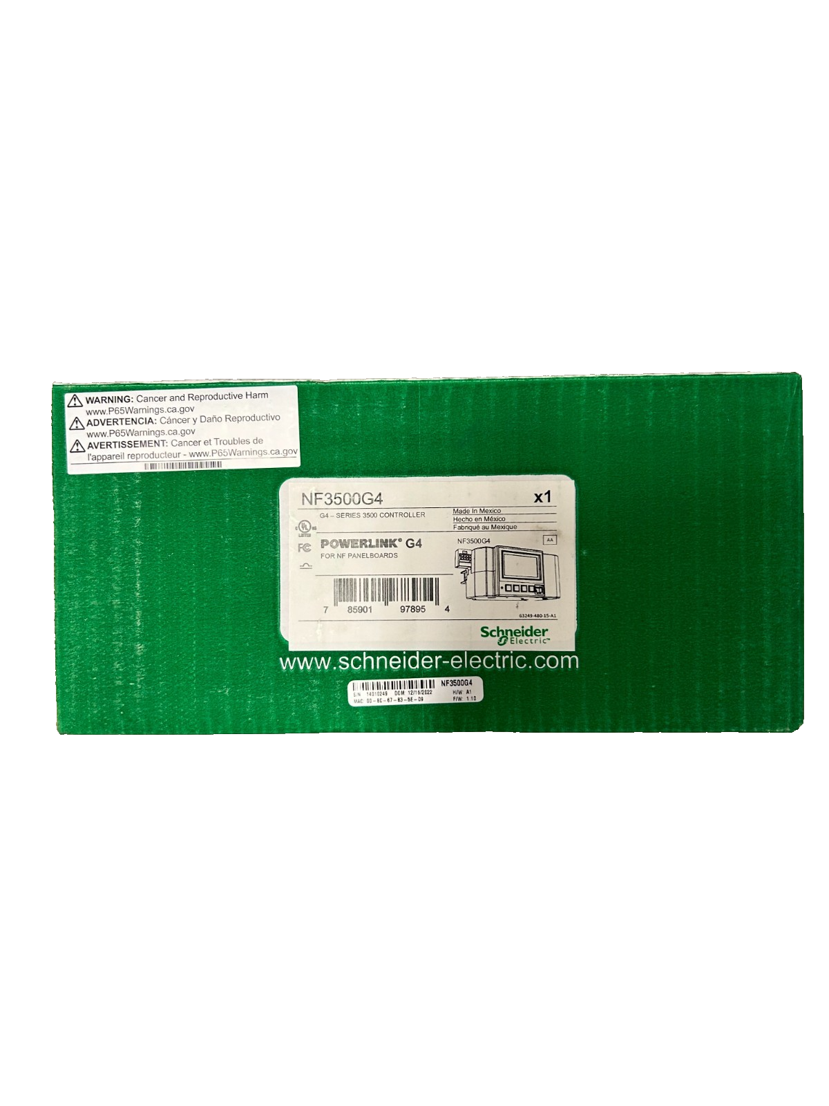 Schneider Electric NF3500G4 Powerlink G4 Controller Digital Display ...