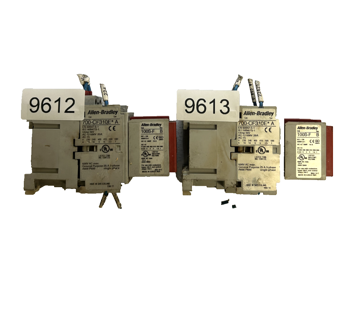 AllenBradley 700CF310E* Contactor Control Relay with 100SF ...
