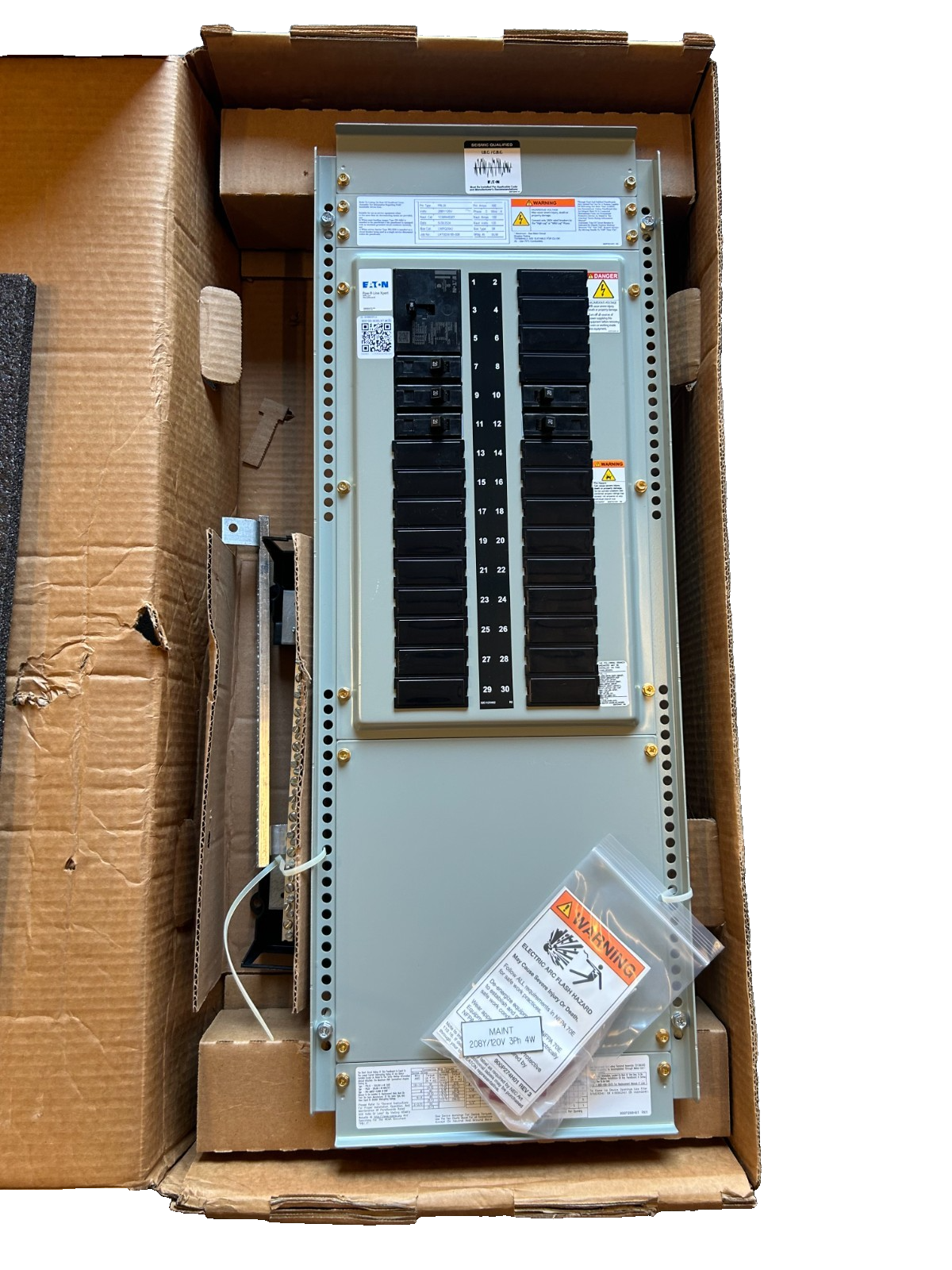 Eaton Pow-R-Line PRL2X Panelboard 80A 208Y/120V 4W 30-Spaces ...