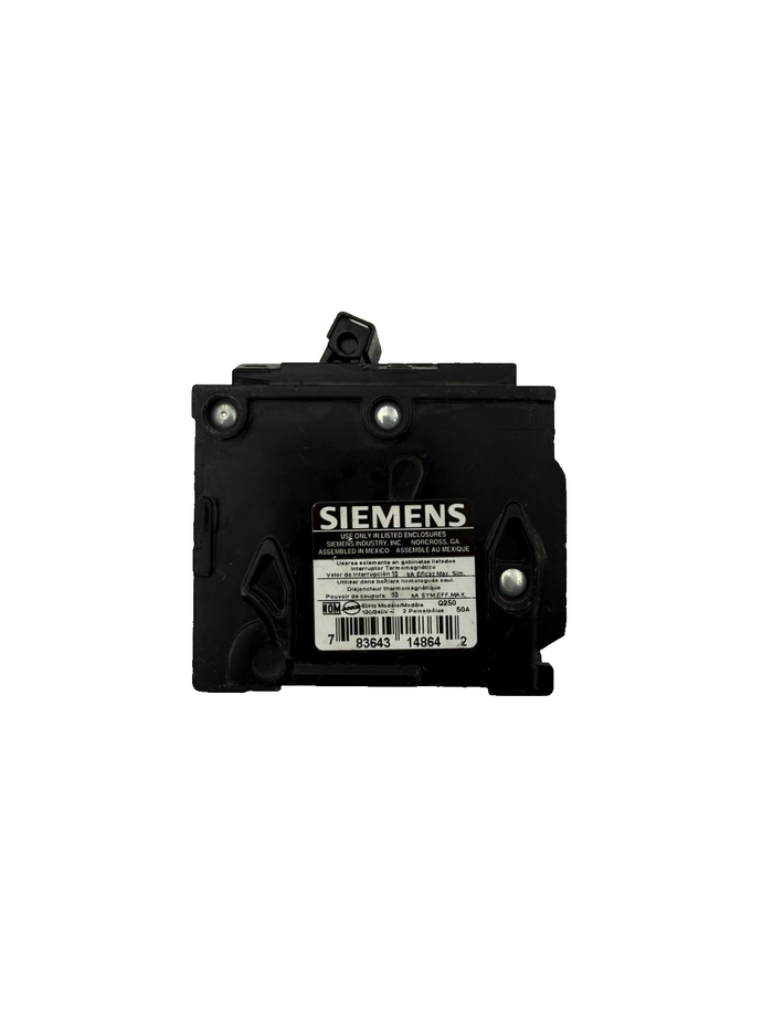Siemens Q250 Circuit Breaker 50A 2-Pole 120/240V – RoboMachIndustrial