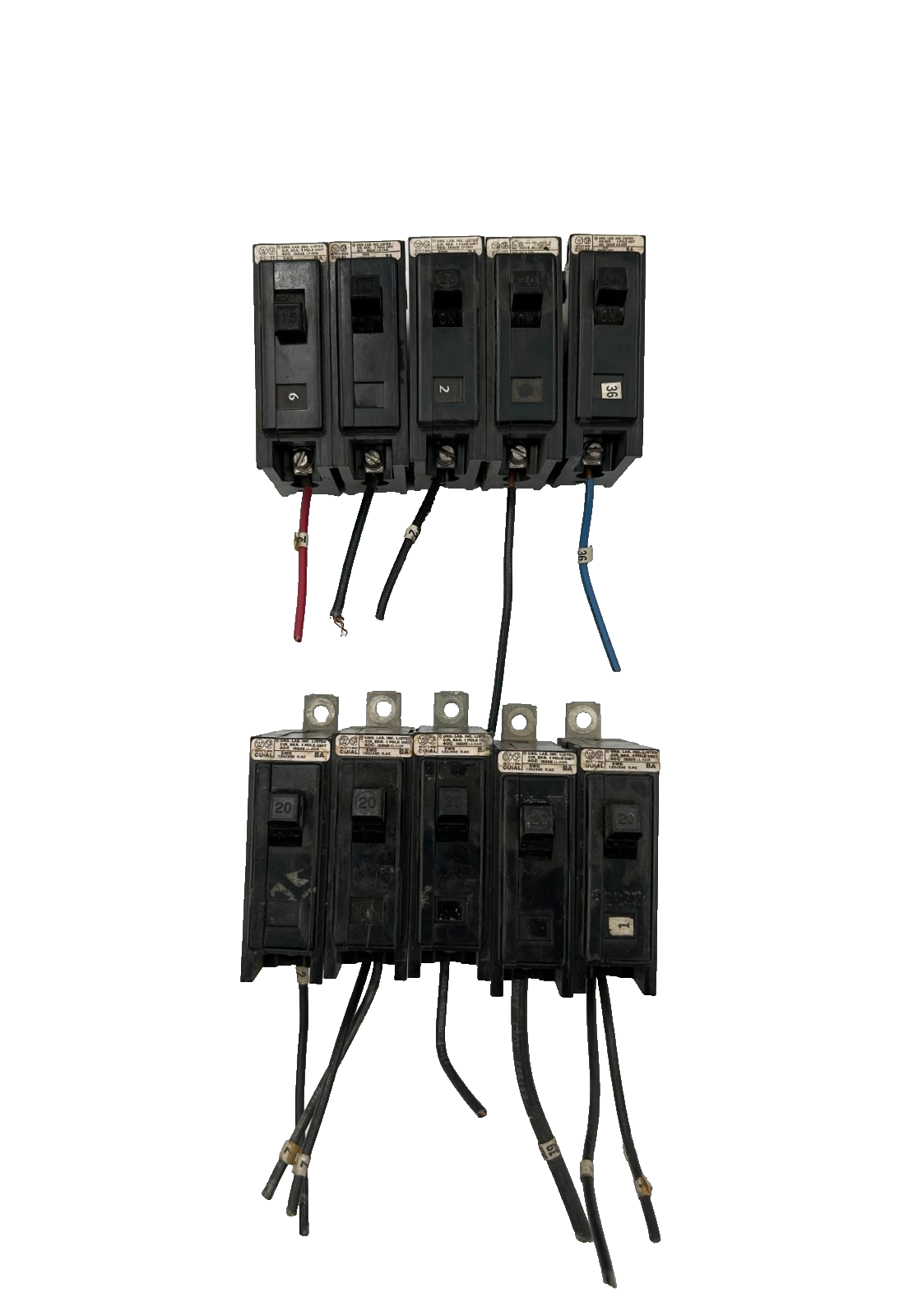 Eaton BAB1020 Circuit Breaker 20A 1-Pole 120V - Lot of 10 ...