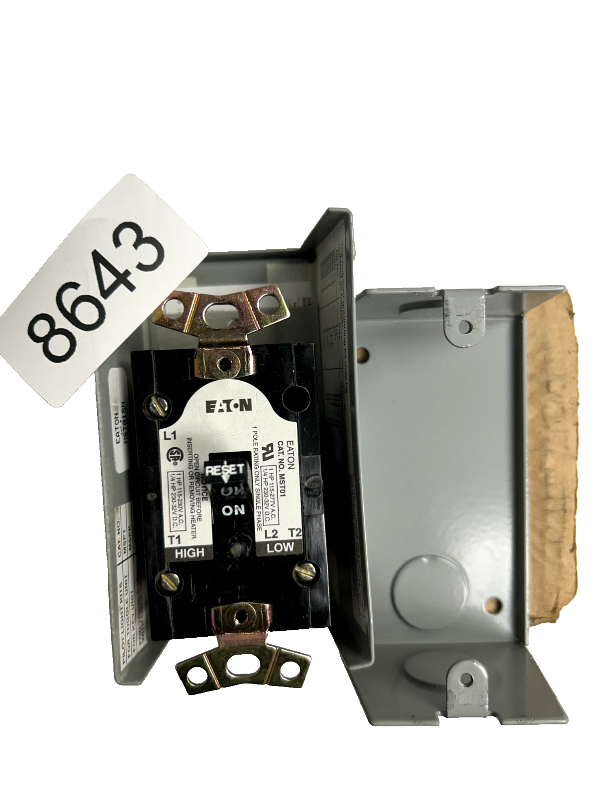 Eaton MST01SN Manual Motor Switch, 1 Pole 115277VAC, 23032V DC ...
