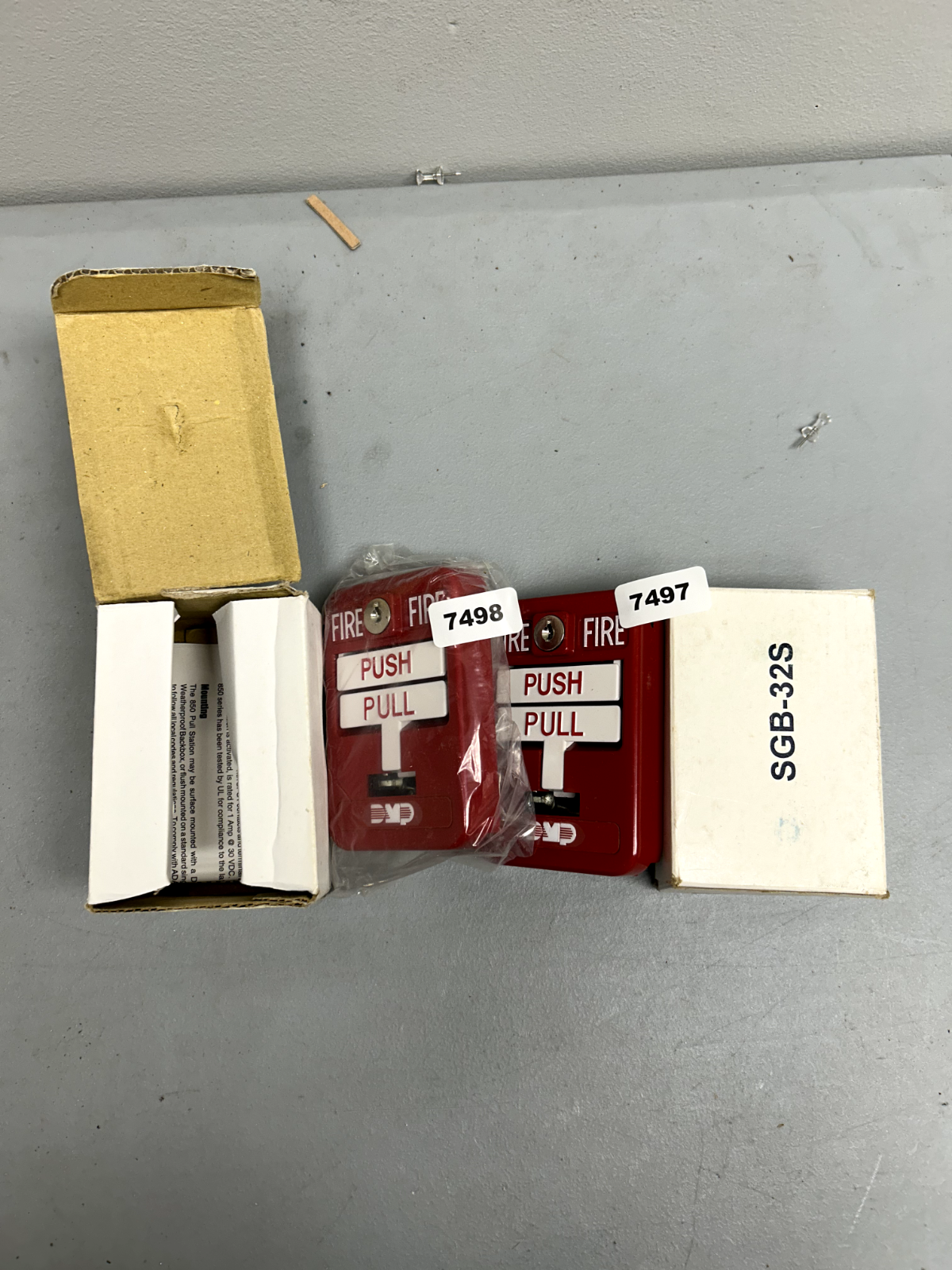 Ademco SGB32S Fire Pull Station Back – RoboMachIndustrial