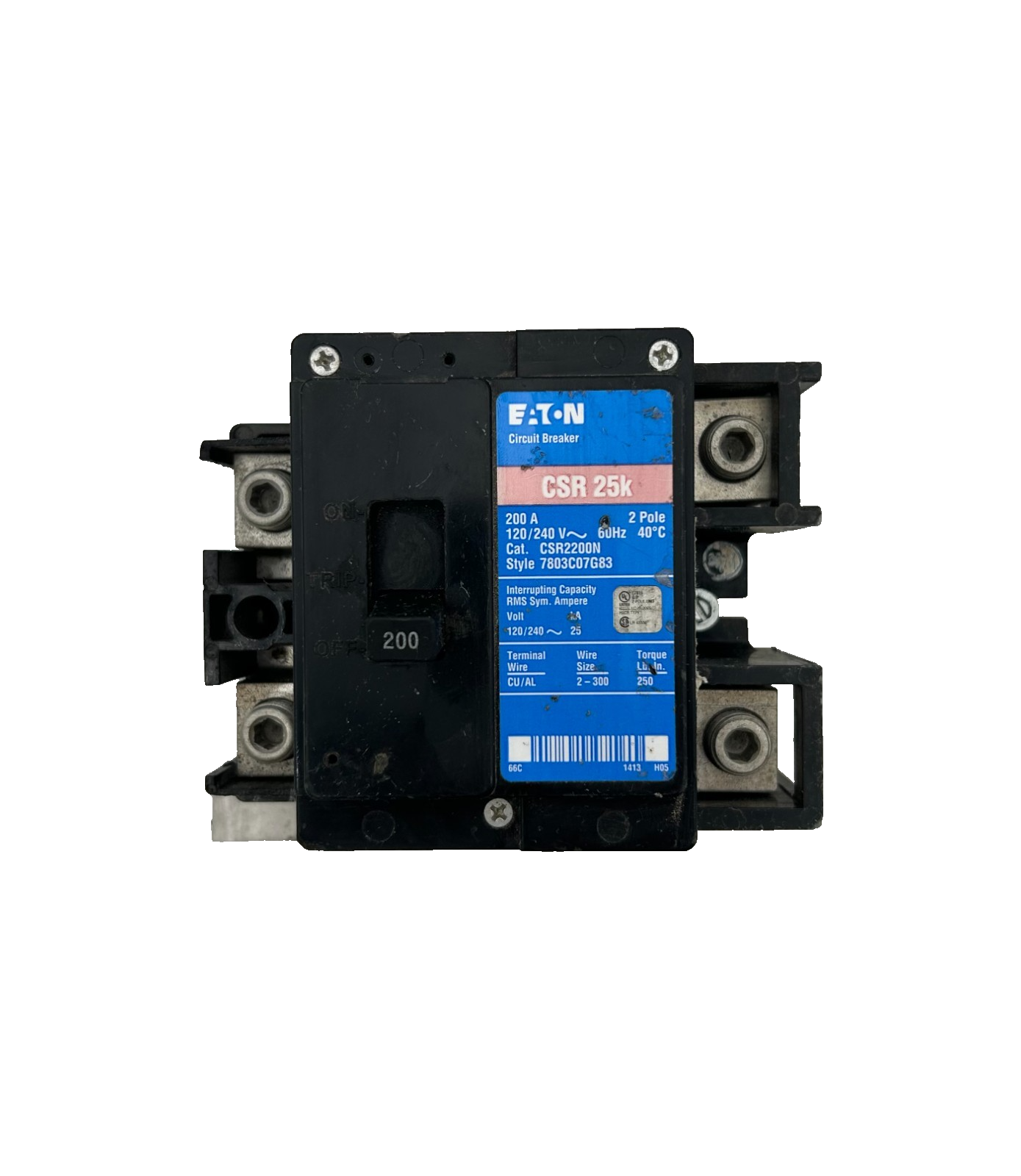 Eaton CSR2200N Circuit Breaker 200A 2-Pole 120/240V – RoboMachIndustrial