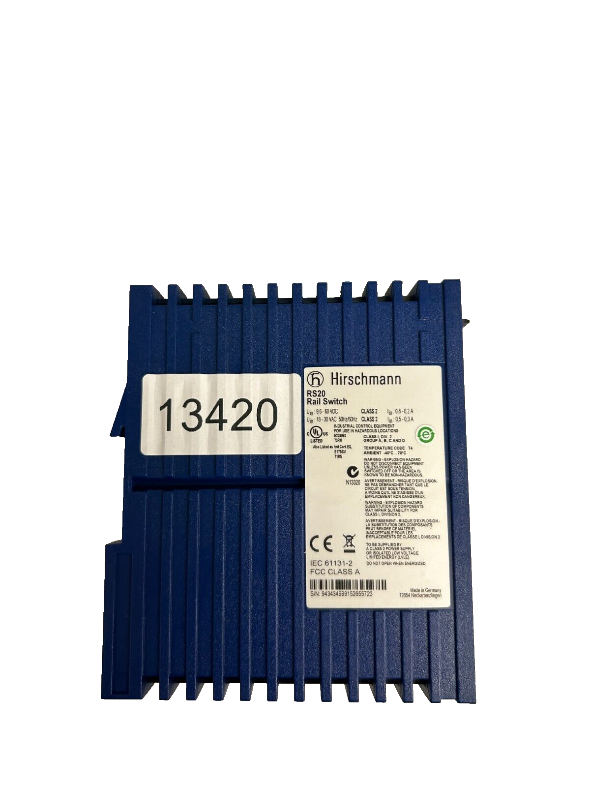 Hirschmann IEC 611312 Spider 8TX Rail Ethernet Switch – RoboMachIndustrial
