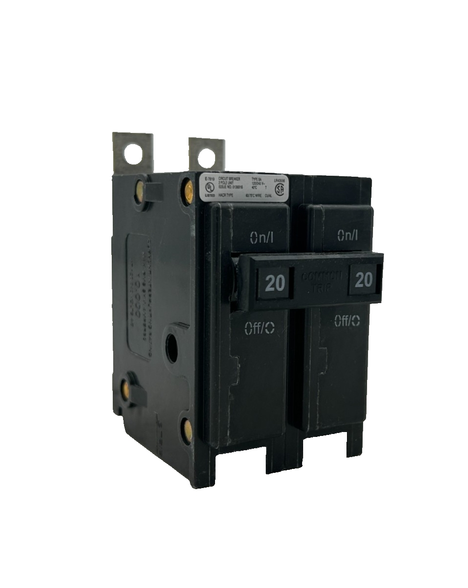 New Eaton BAB2020 Quicklag Circuit Breaker Bolt-on 20A 2-Pole 120/240V ...