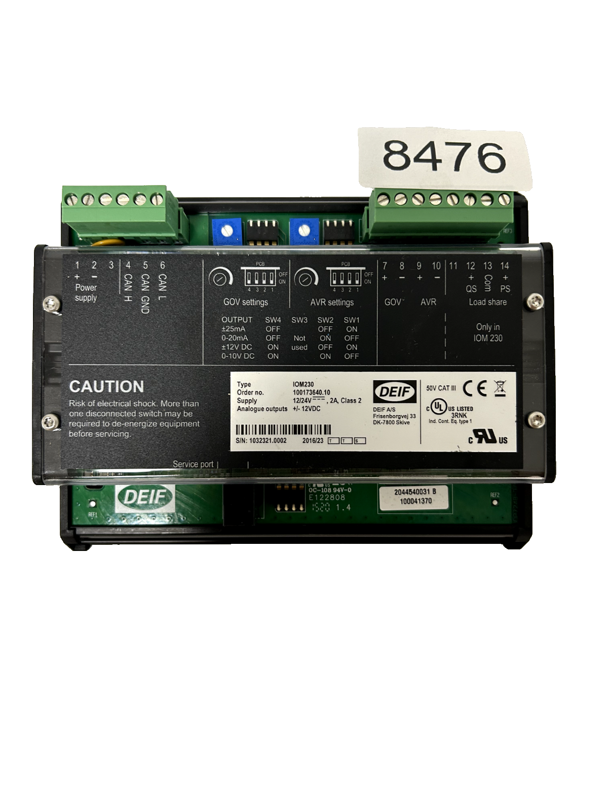DEIF IOM230 Analog Interface Generator Controller – RoboMachIndustrial