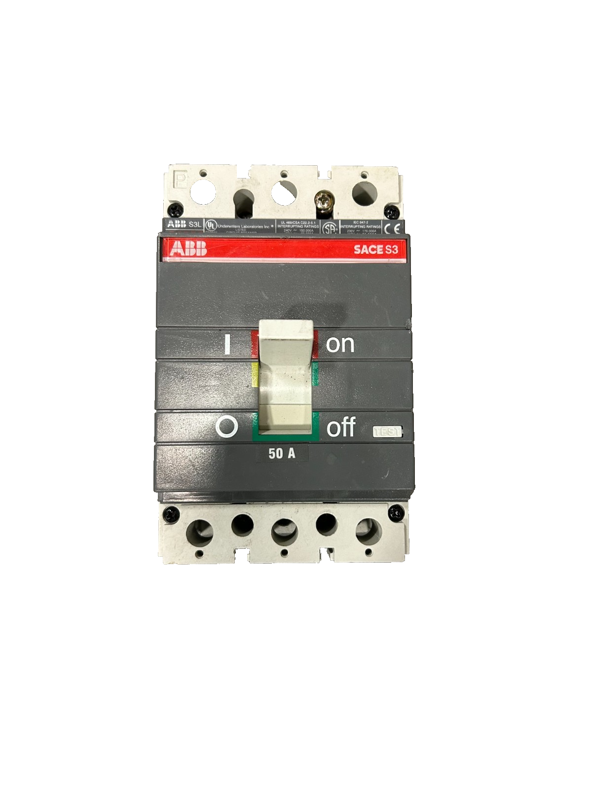 ABB SACE S3 S3L Circuit Breaker 50A 3-Pole 600V – RoboMachIndustrial
