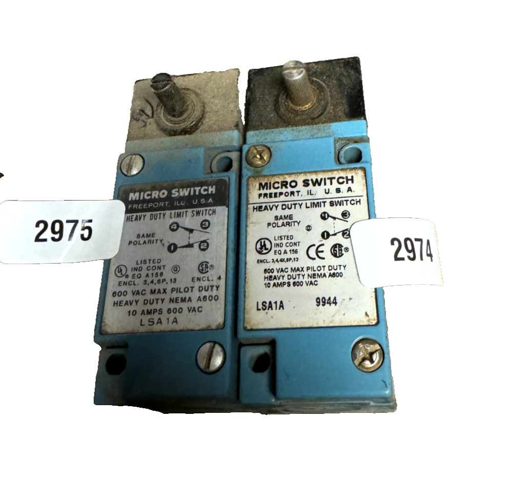 Micro Switch LSA1A Heavy Duty Limit Switch, 10 amp, 600VAC ...