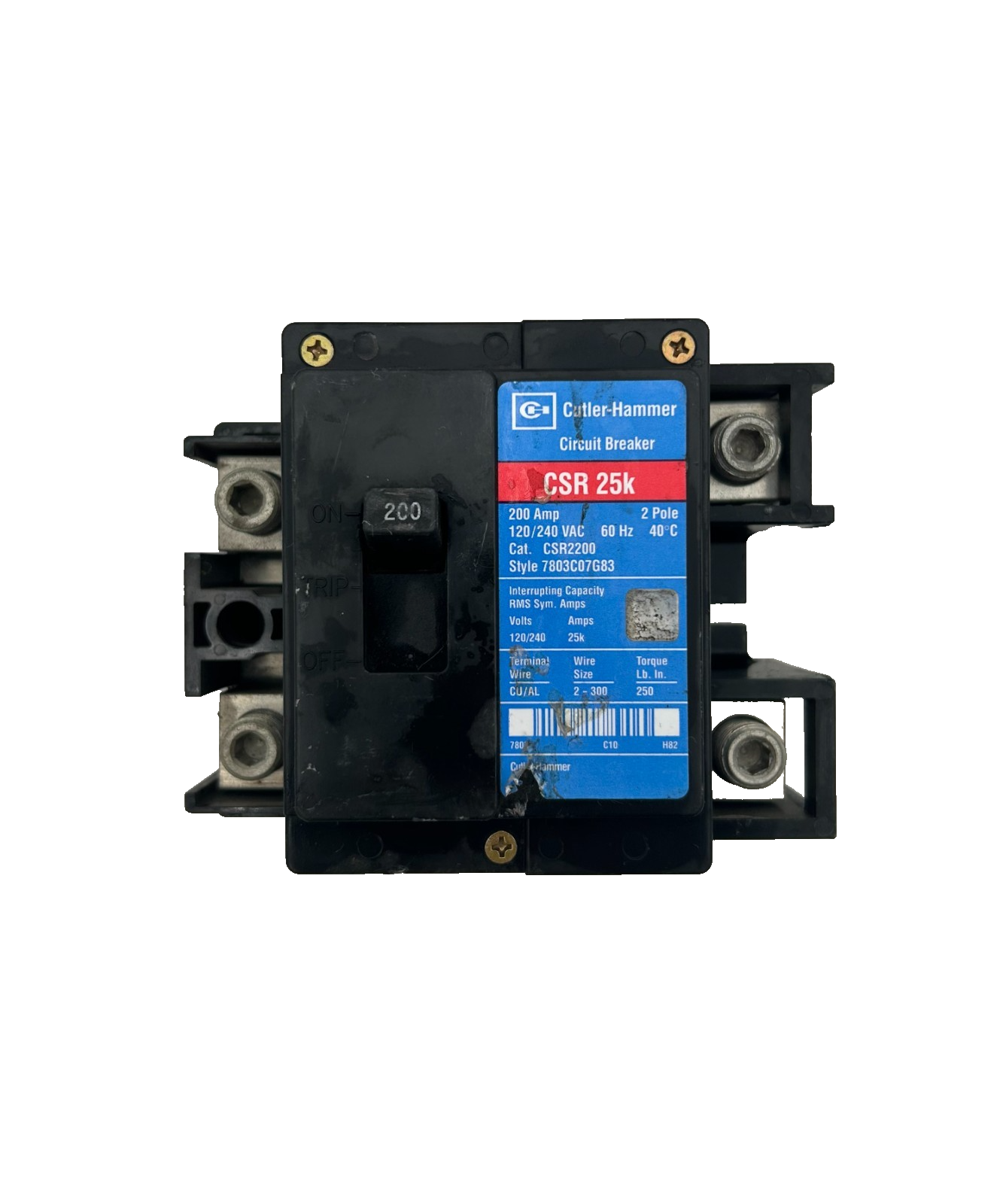 Eaton CSR2200 Circuit Breaker 200A 2-Pole 120/240VAC – RoboMachIndustrial